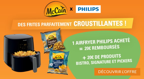 McCain - Produits surgelés à base de pommes de terre.