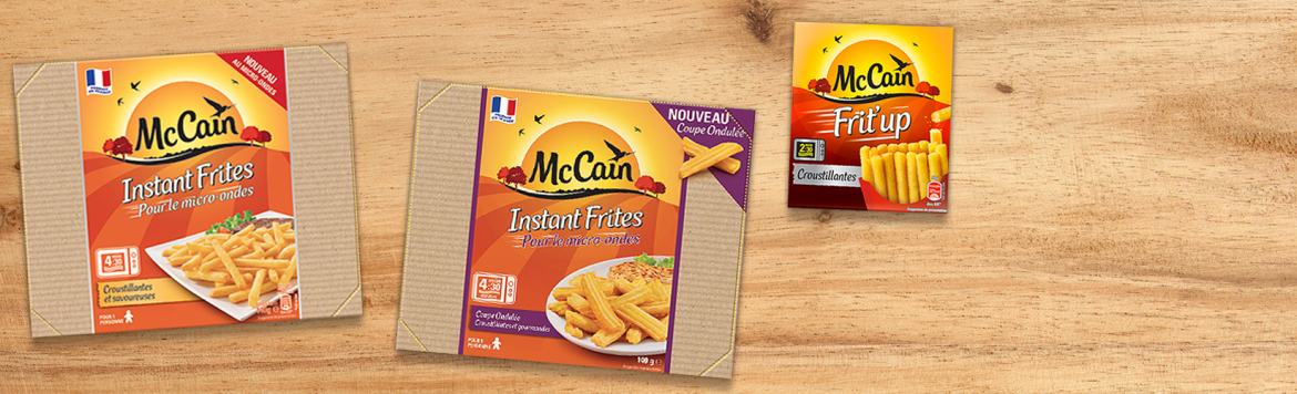 McCain - Produits surgelés à base de pommes de terre.