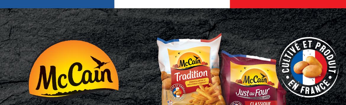 McCain - Produits surgelés à base de pommes de terre.