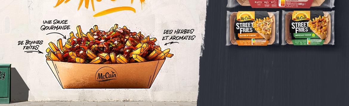 McCain - Produits surgelés à base de pommes de terre.