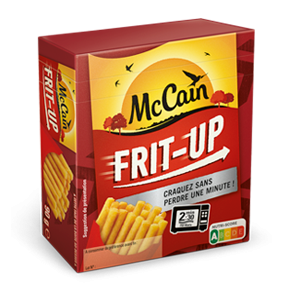 Produits McCain: frites, potatoes, spécialités pommes de terre.